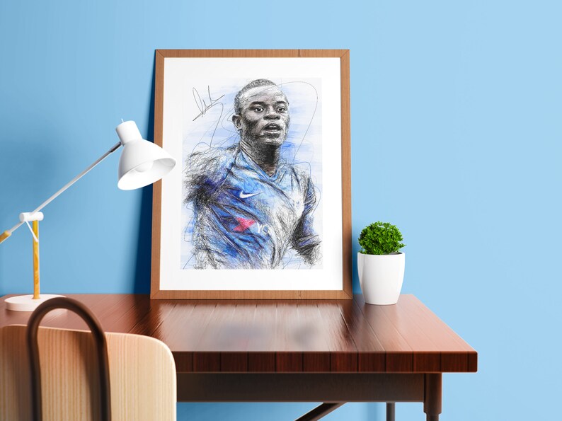N'golo Kante Poster Kante Print Chelsea Wall Art | Etsy UK