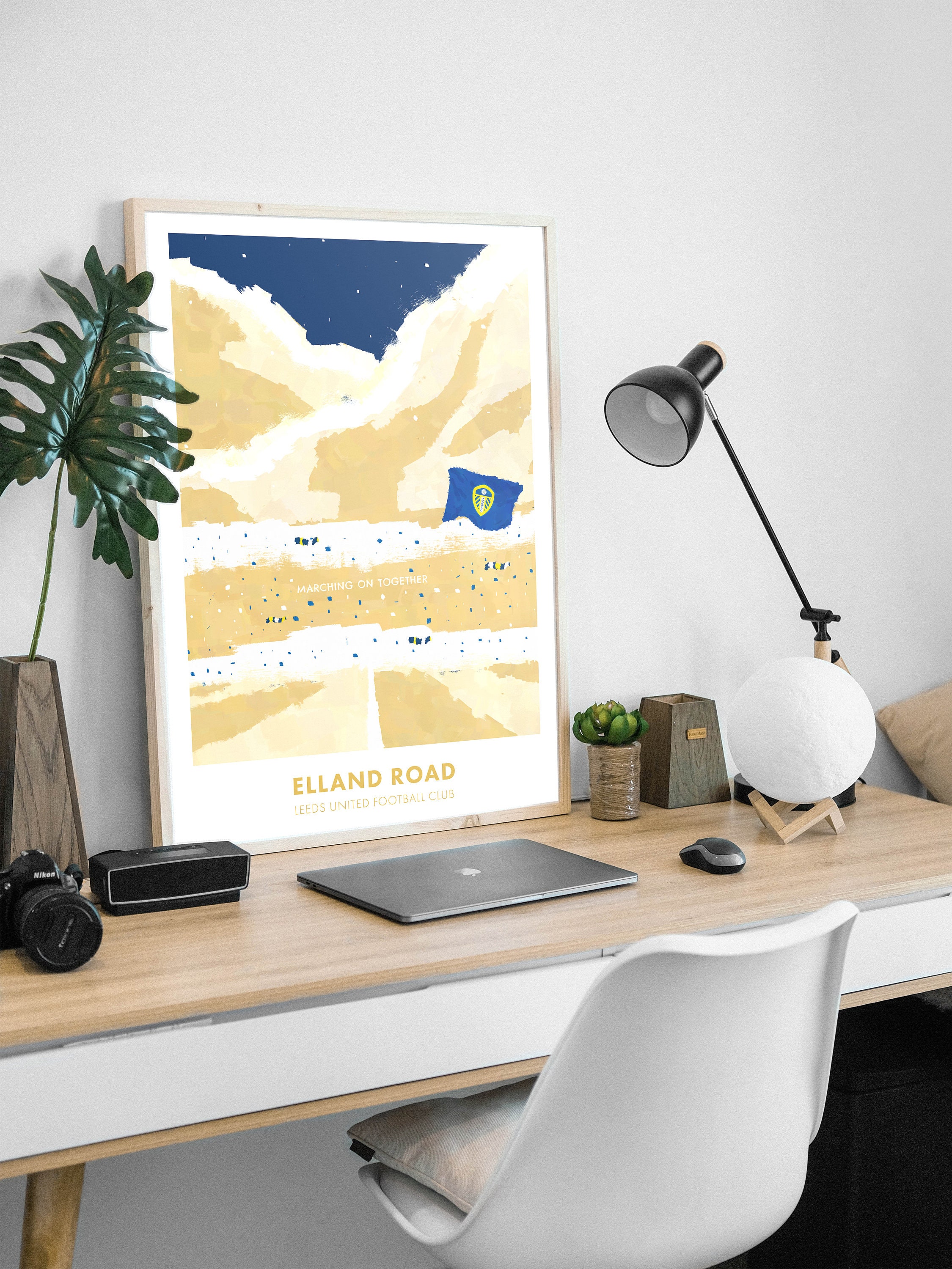 Leeds United Poster, Leeds United Print, Leeds Wall Art, Elland Road ...