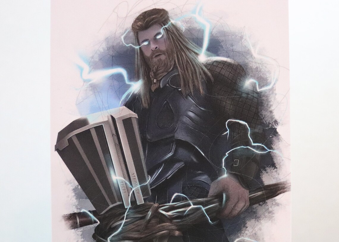 Thor, Thor Greeting Card, Marvel Greeting Card, Thank You Card ...