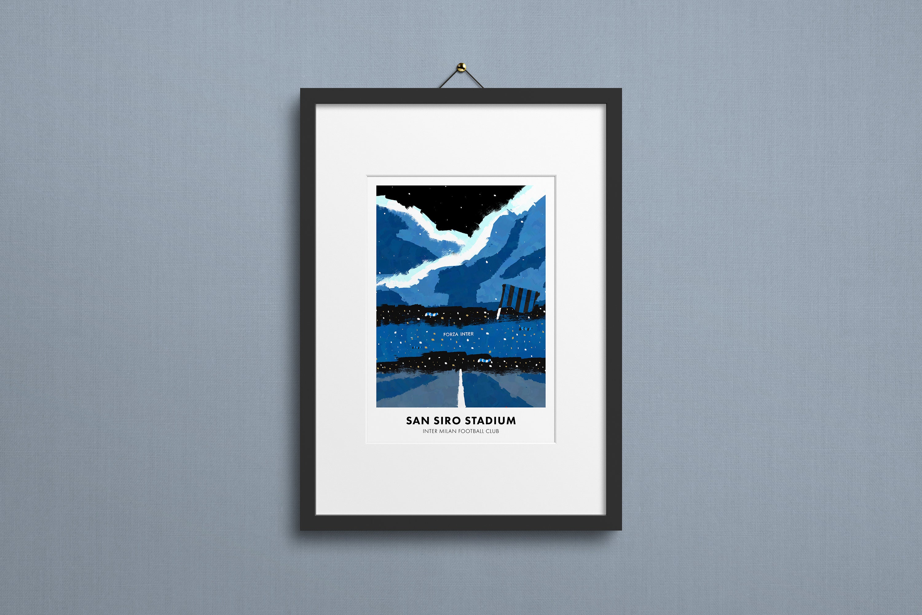 Inter Milan Poster Inter Milan Print Inter Milan Wall Art - Etsy