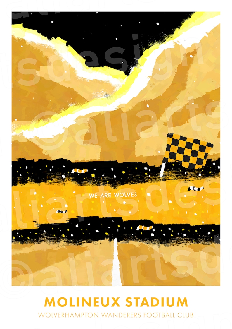 Wolves Poster Wolves Print Wolverhampton Wanderers Wall Art - Etsy UK