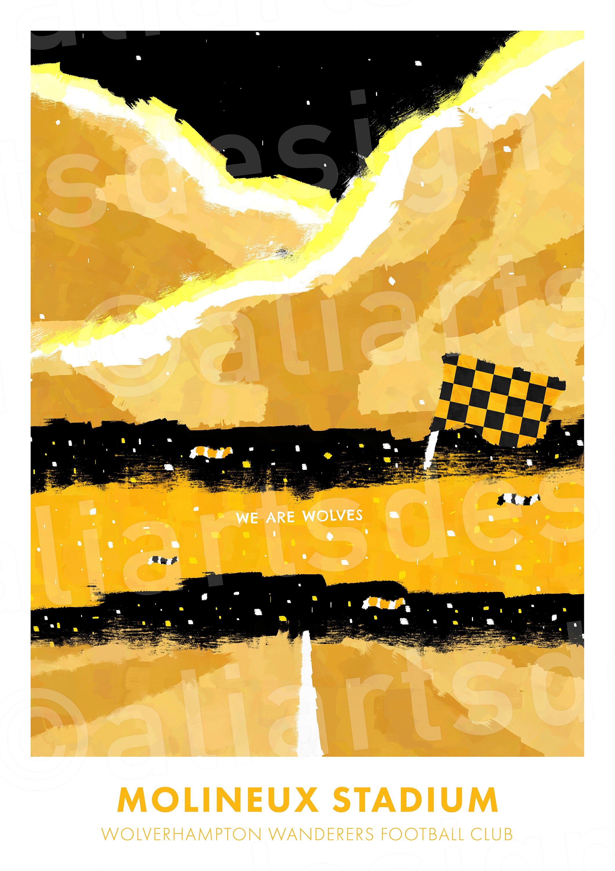 Wolves Poster Wolves Print Wolverhampton Wanderers Wall Art - Etsy UK