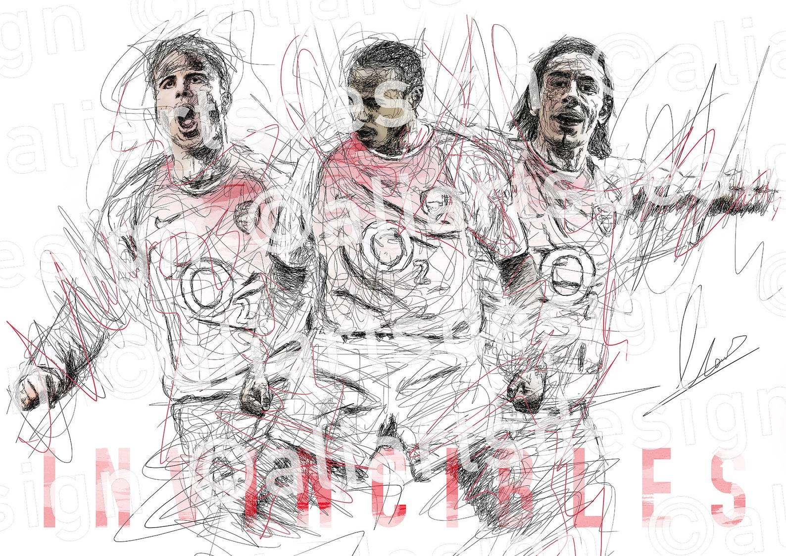 Arsenal Invincibles Poster, Arsenal Print, Arsenal Wall Art, Arsenal ...