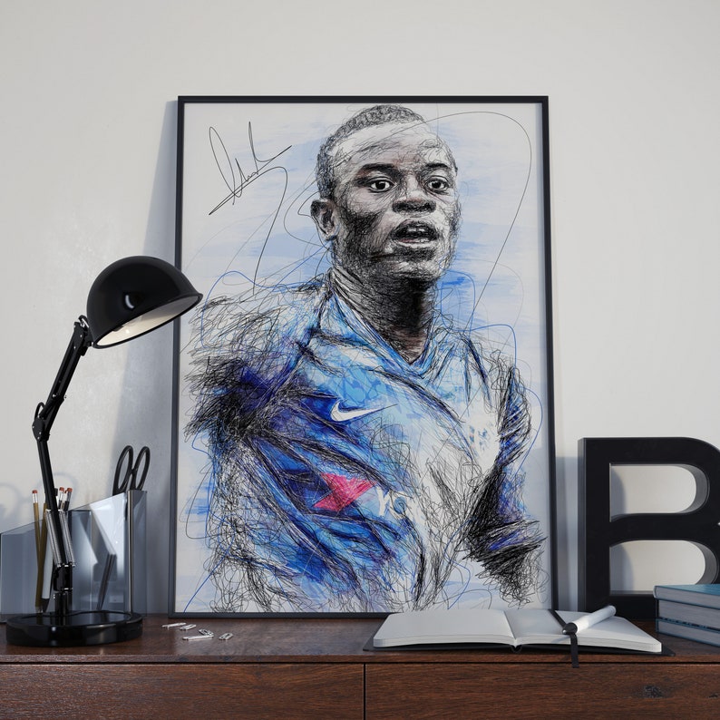 N'golo Kante Poster Kante Print Chelsea Wall Art - Etsy