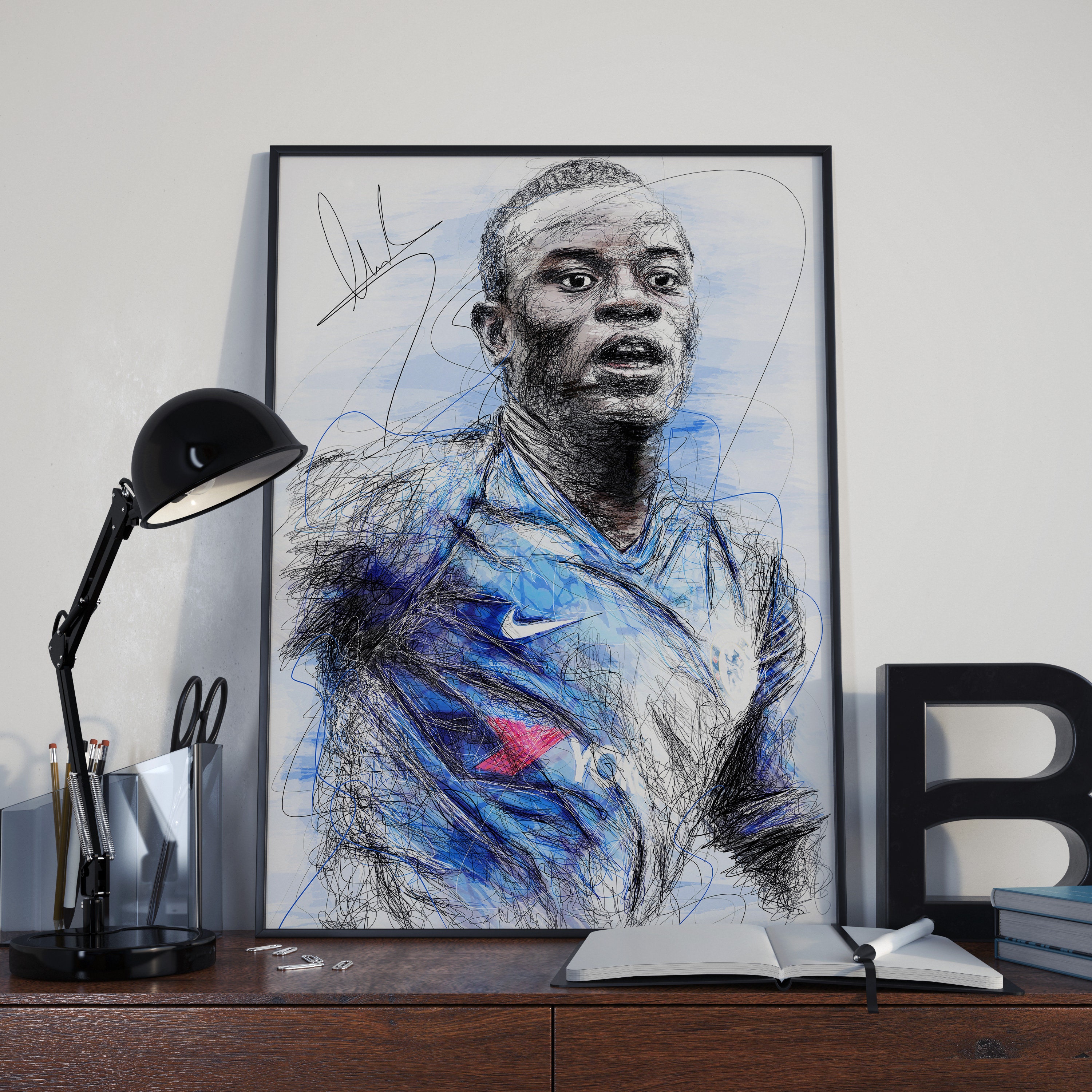 N'golo Kante Poster Kante Print Chelsea Wall Art - Etsy UK