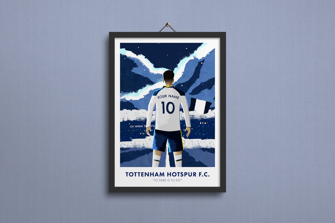 Tottenham Hotspur Personalised Print, Tottenham Hotspur FC, Custom ...
