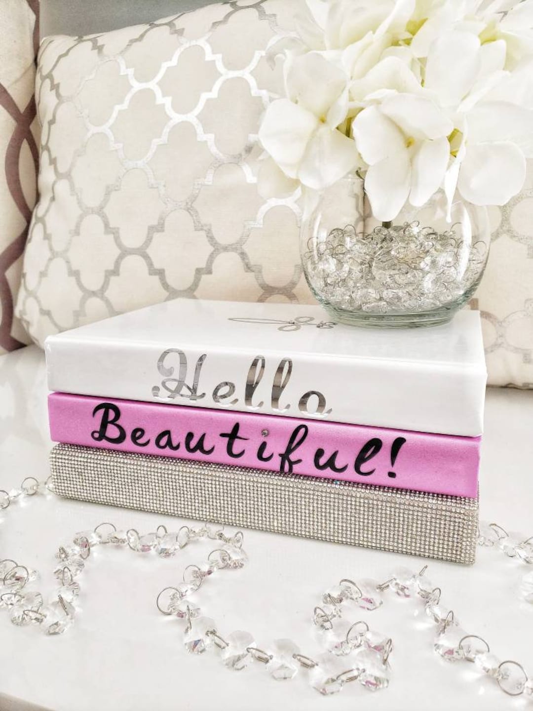 CUSTOM ORDER Choose Your Own Wording Glam Coffee Table Books ...