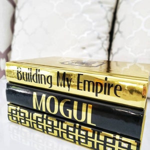 CUSTOM ORDER Choose Your Own Wording Glam Coffee Table Books Decor ...