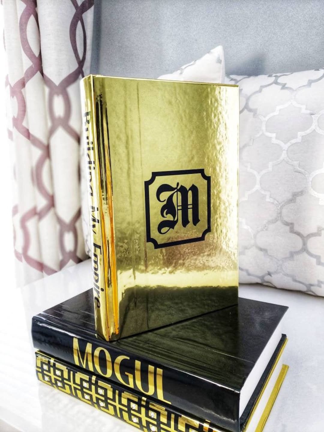 CUSTOM ORDER Choose Your Own Wording Glam Coffee Table Books Decor ...