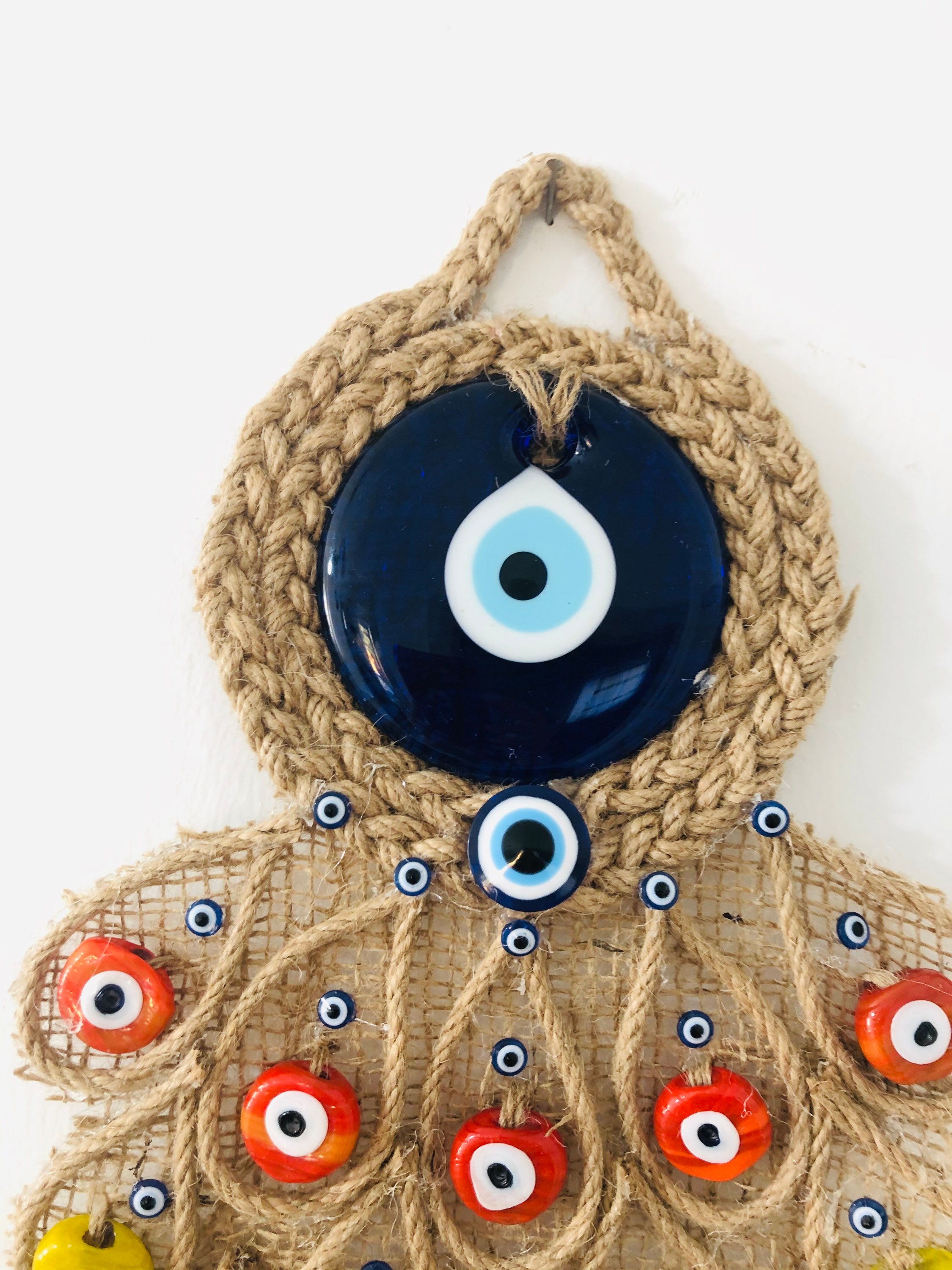 Wall Decor Colorful Evil Eye Wall Hanging Home Decor Greek - Etsy