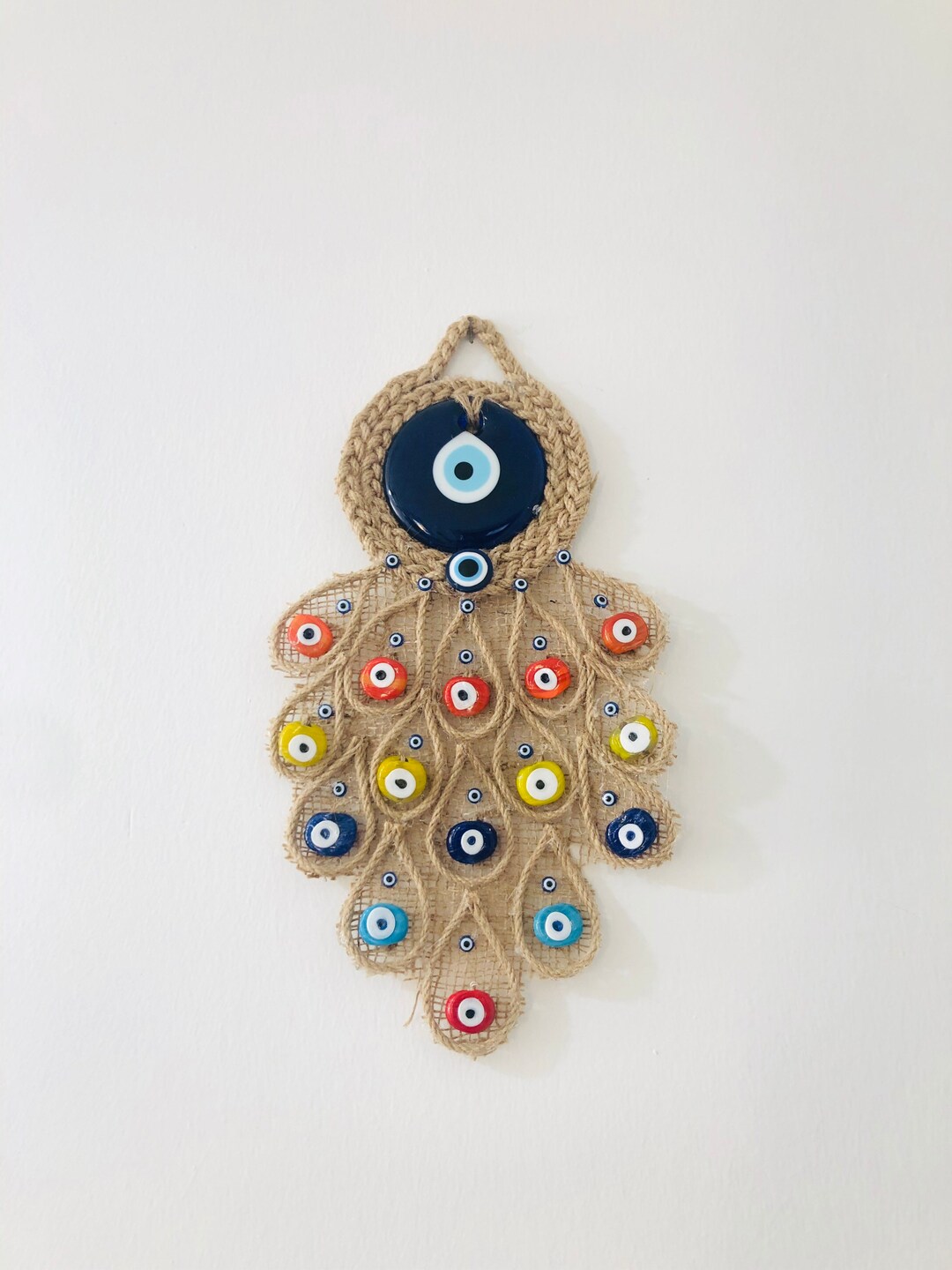 Wall Decor, Colorful Evil Eye, Wall Hanging, Home Decor, Greek Evil Eye ...