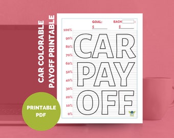 Car Loan Payoff Tracker - Etsy