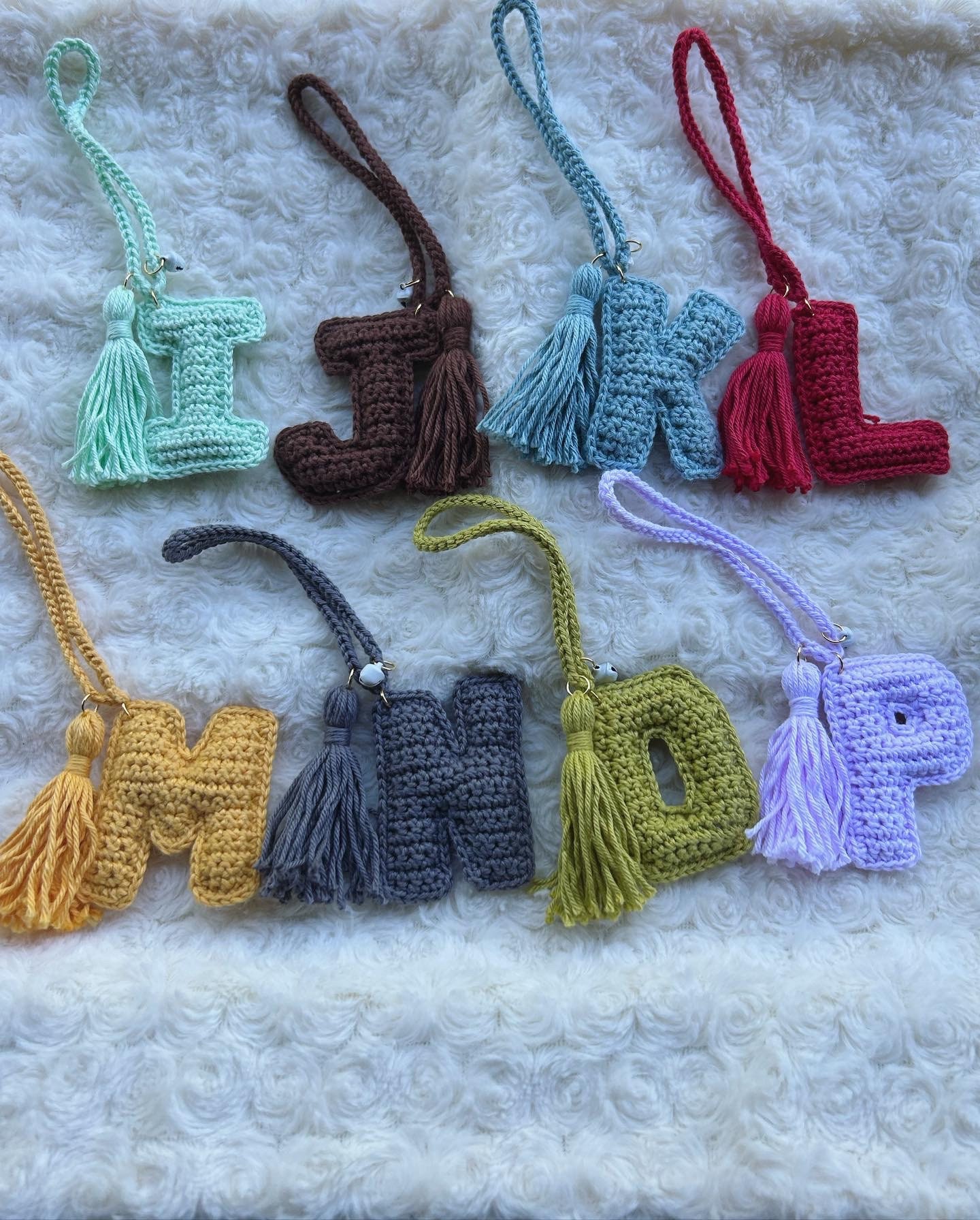 ABC Crochet, Crochet Alphabet, ABC Letters, Initial Keychains, Craft ...