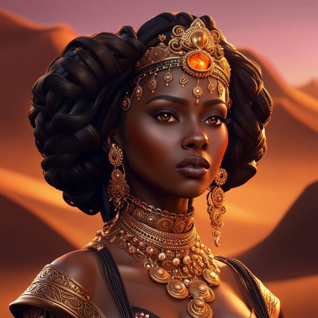 Princess Zuri | Fantasy Character |african Princess | AI Art | Digital ...