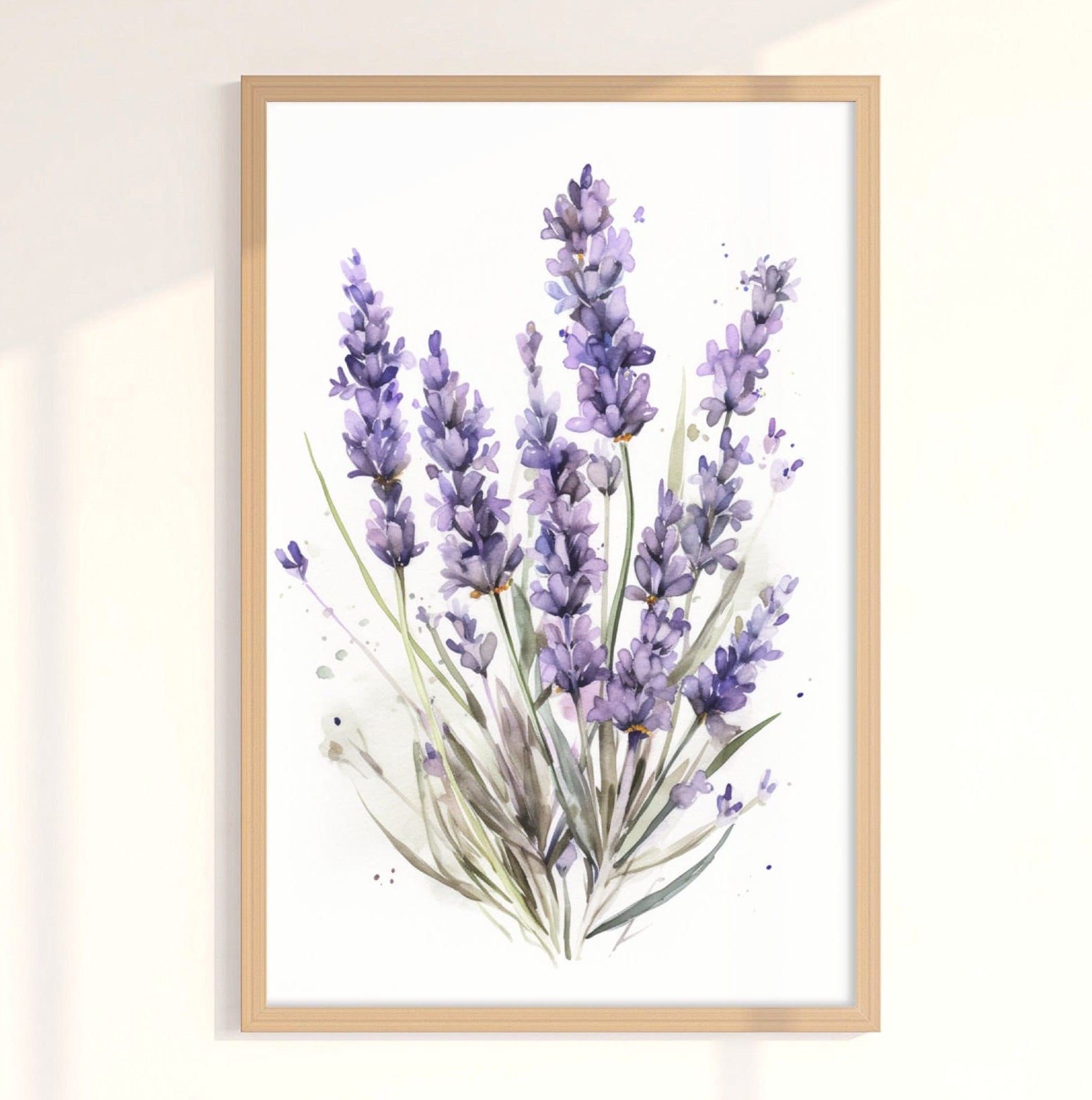 Lavender Watercolor Flowers Print Watercolor Flowers Poster - Etsy