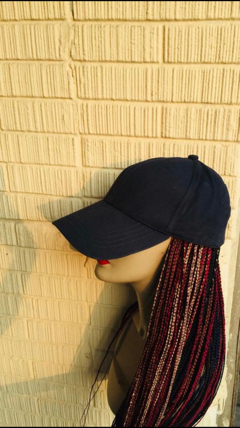 Braided Wig Inbuilt Face Cap Wigbox Braids The Length In The Etsy