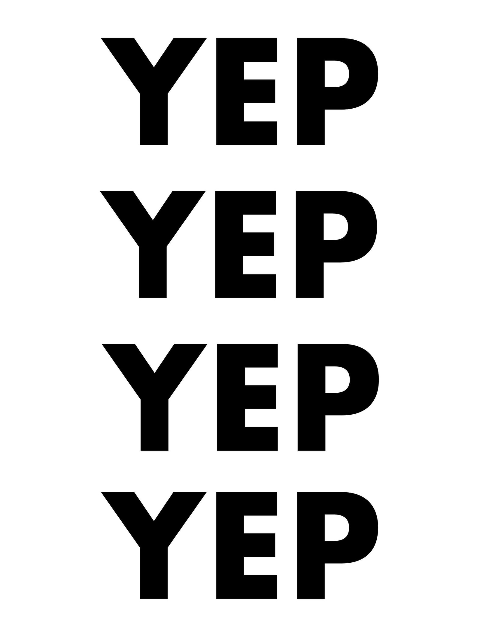 Yep Yep Yep Yep Archival Art Print - Etsy