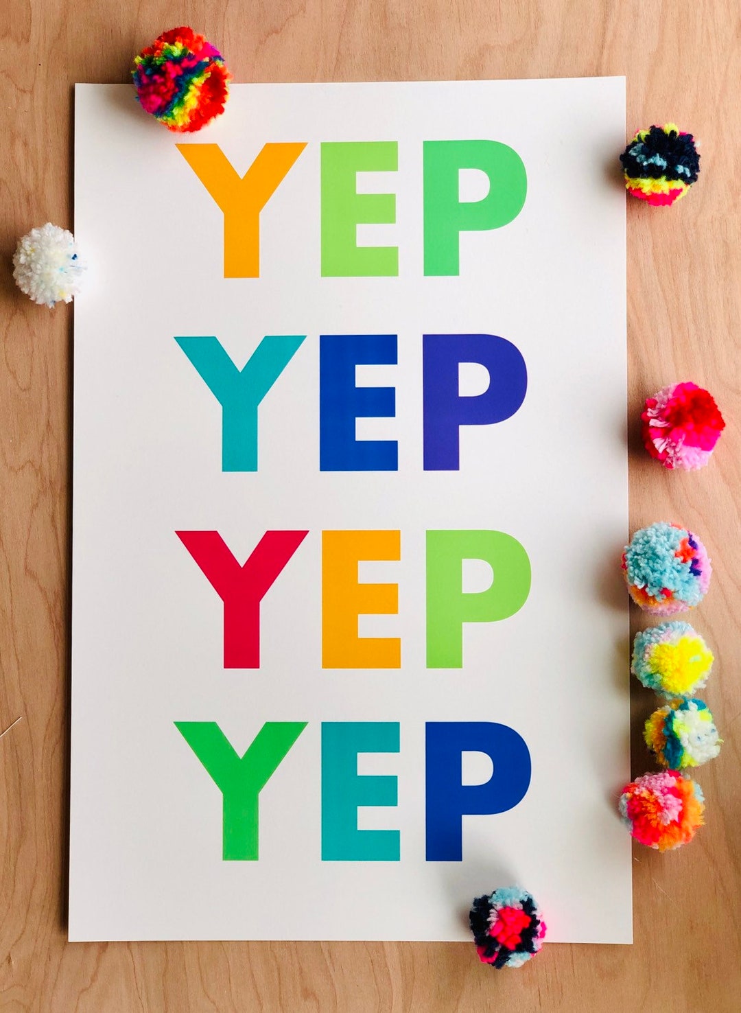 Yep Yep Yep Yep Archival Art Print - Etsy