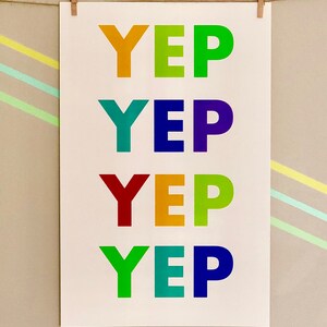 Yep Yep Yep Yep Archival Art Print - Etsy