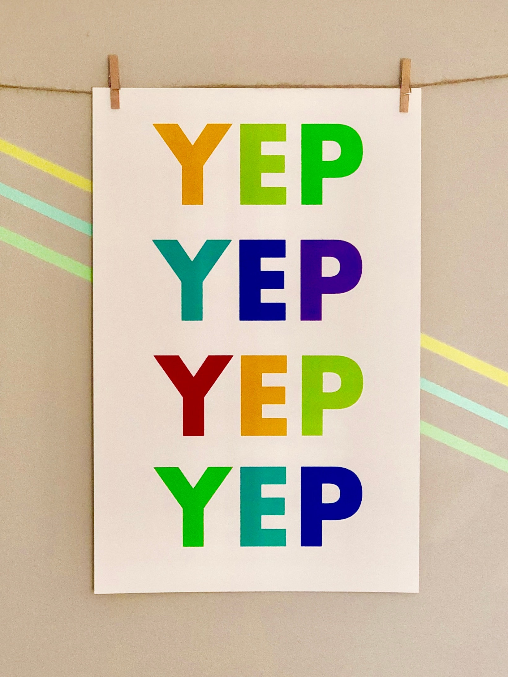 Yep Yep Yep Yep Archival Art Print | Etsy