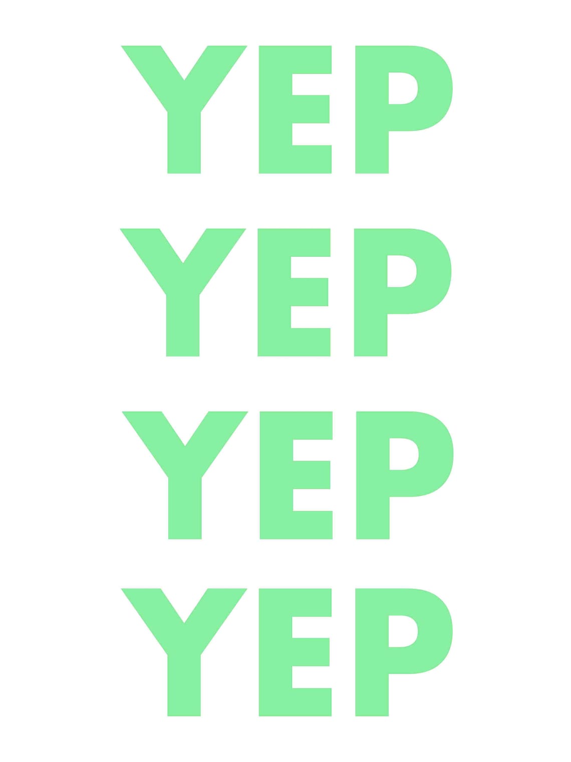 Yep Yep Yep Yep Archival Art Print - Etsy