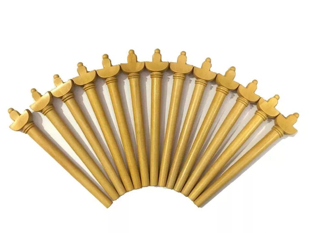 Indian Wooden Lute Peg Set of 13 Pegs Size 7.5X5.5X75 Mm Handmade From ...