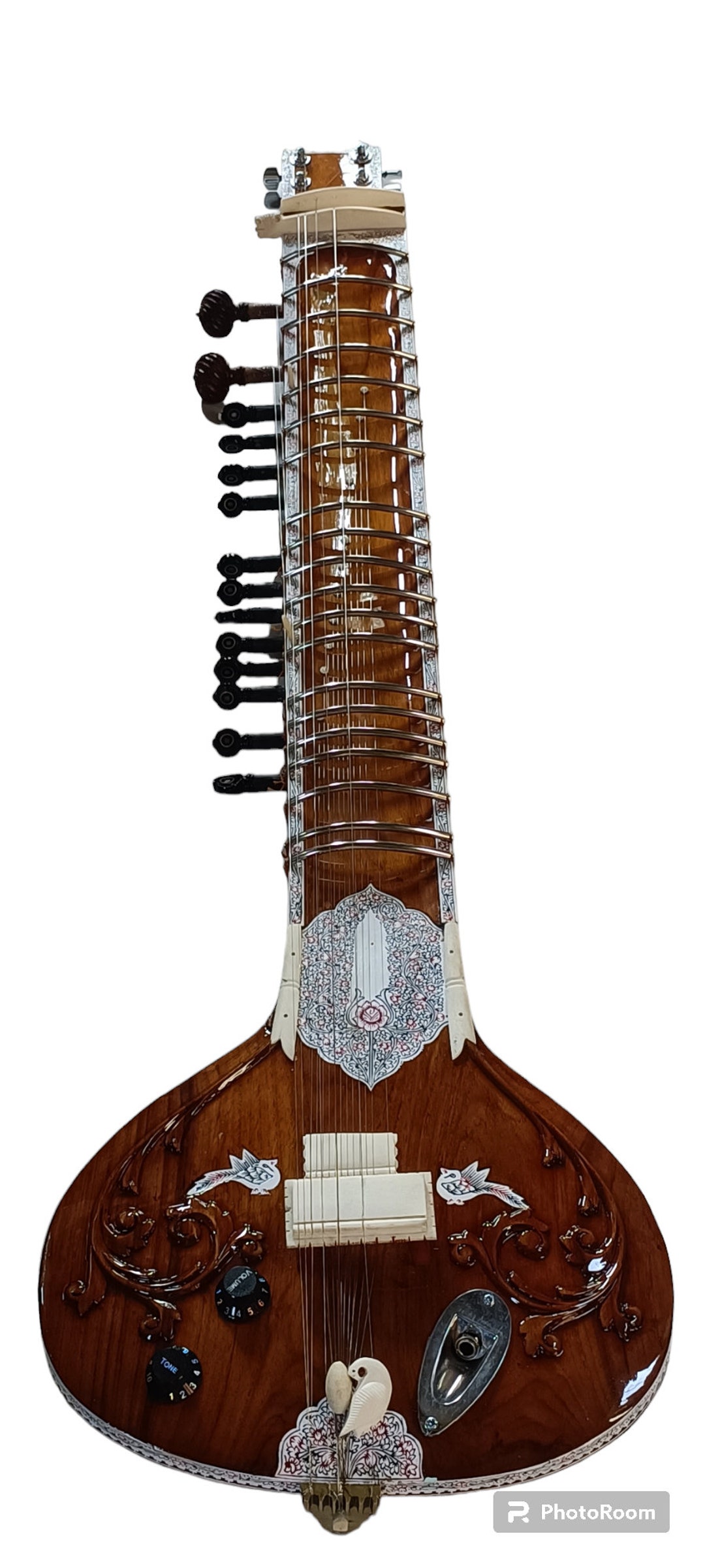 Sitar Carving Fusion Eletric Sitar With Fiber Case Professional - Etsy