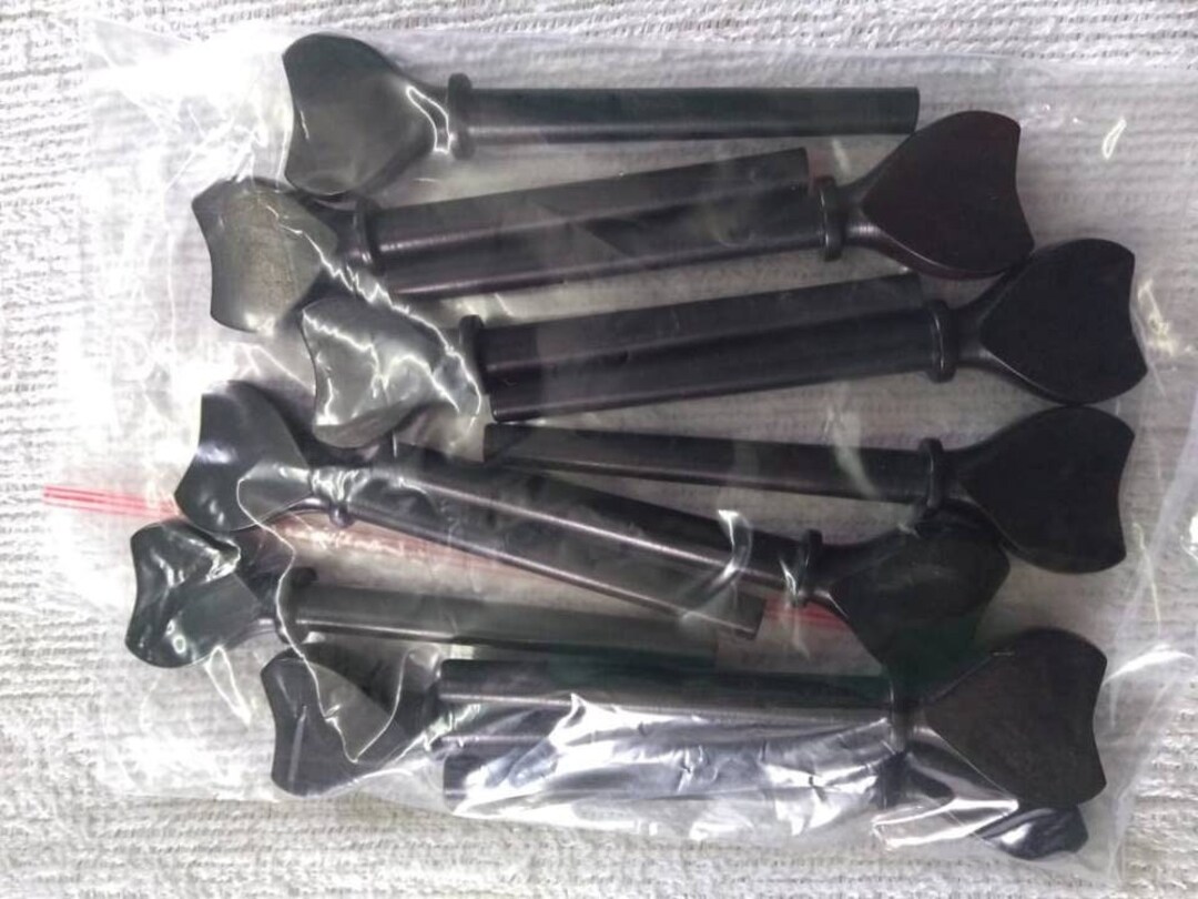 13‑piece Lute Peg Set AAA Quality Ebony Wood Handmade Baroque Tuning ...