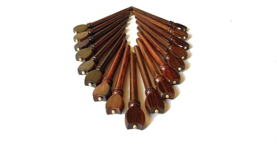 13 Pieces Lute Pegs High Quality Indian Rose Wood - Etsy