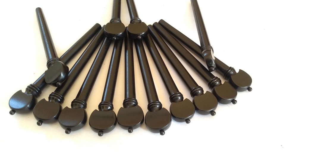 Lute Pegs Set of 13 Pieces Ebony Wood AAA Quality - Etsy