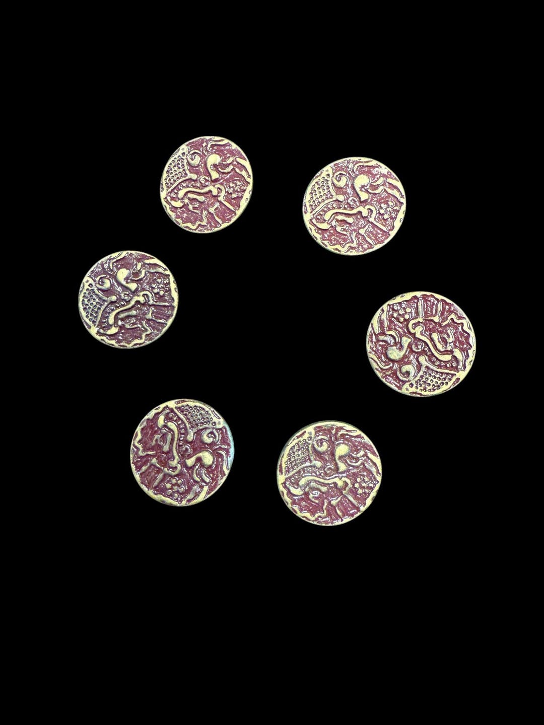 Vintage Antique-brass Coin Buttons - Etsy