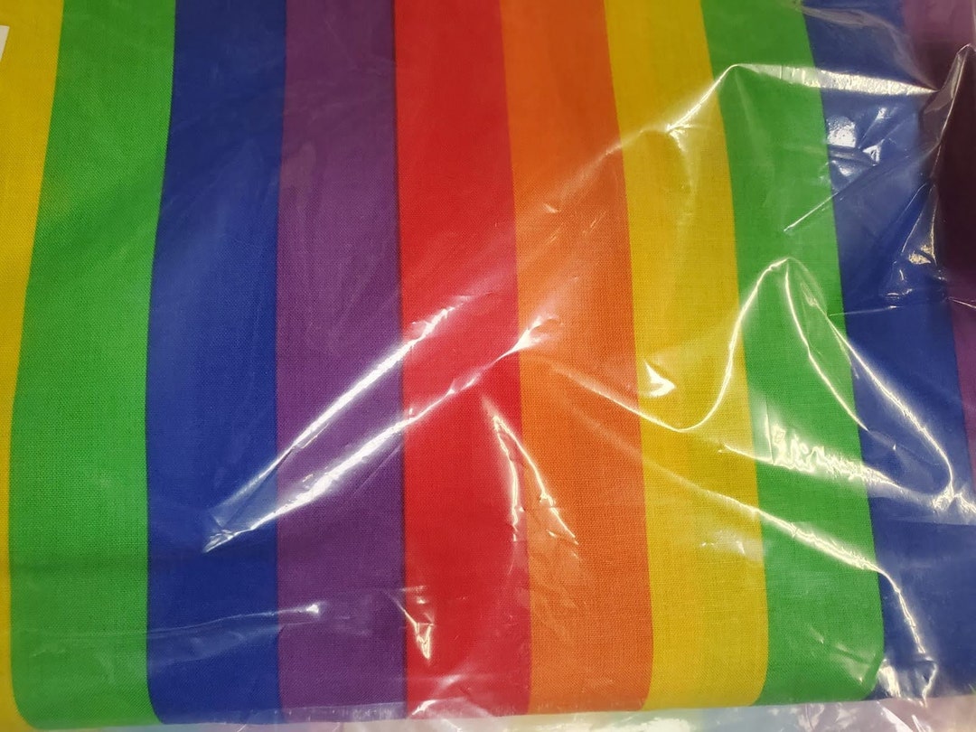Parade Rainbow Pattern Fabric - Etsy