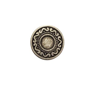 Mosaic Pattern Metal Button - Etsy