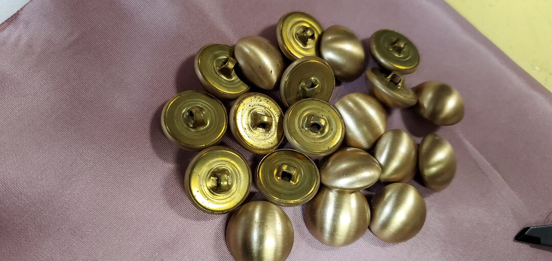 Metal Gold Shank Button - Etsy