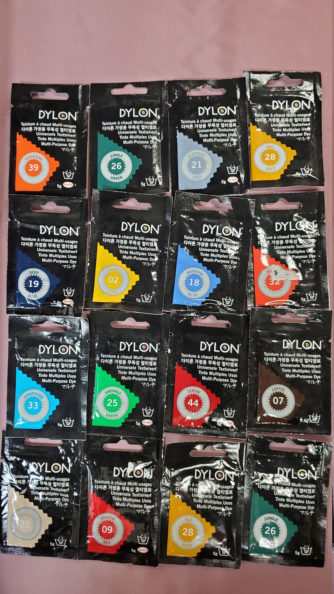 Dylon Fabric Dye All Purposes. 5gram - Etsy