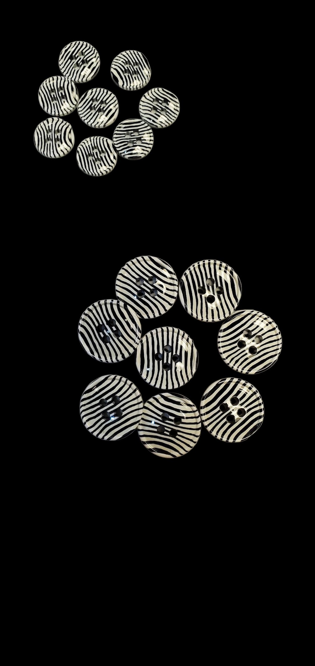 Zebra Strip Buttons - Etsy