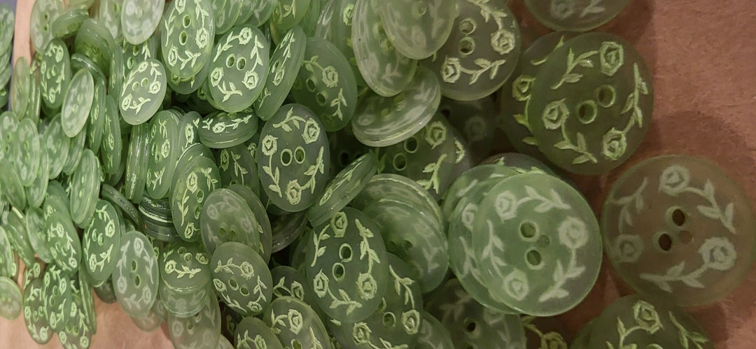 Sage Green Button - Etsy