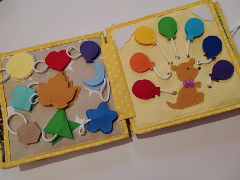 Educational Quiet Book Page ONE PAGE Early Learning Shapes & Colors ...