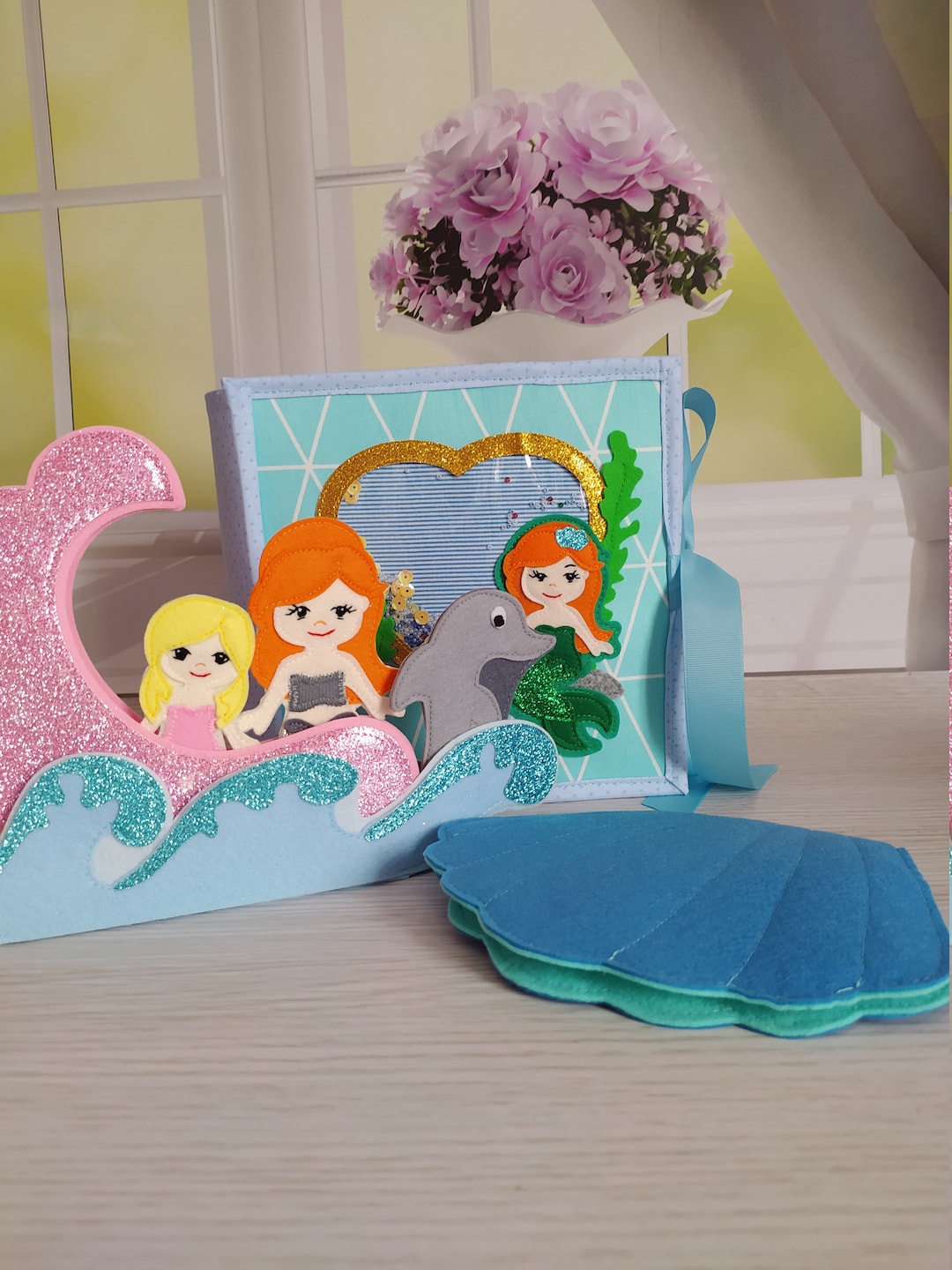 Mermaid Quiet Book: Toddler Activity Book, Magnetic Kingdom - Etsy