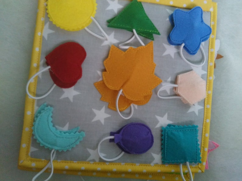 Educational Quiet Book Page ONE PAGE Early Learning Shapes & Colors ...