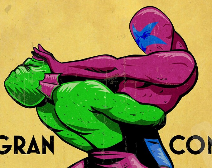 NES Pro Wrestling: Starman Vs. Amazon 13x19 Gaming Poster Print - Etsy