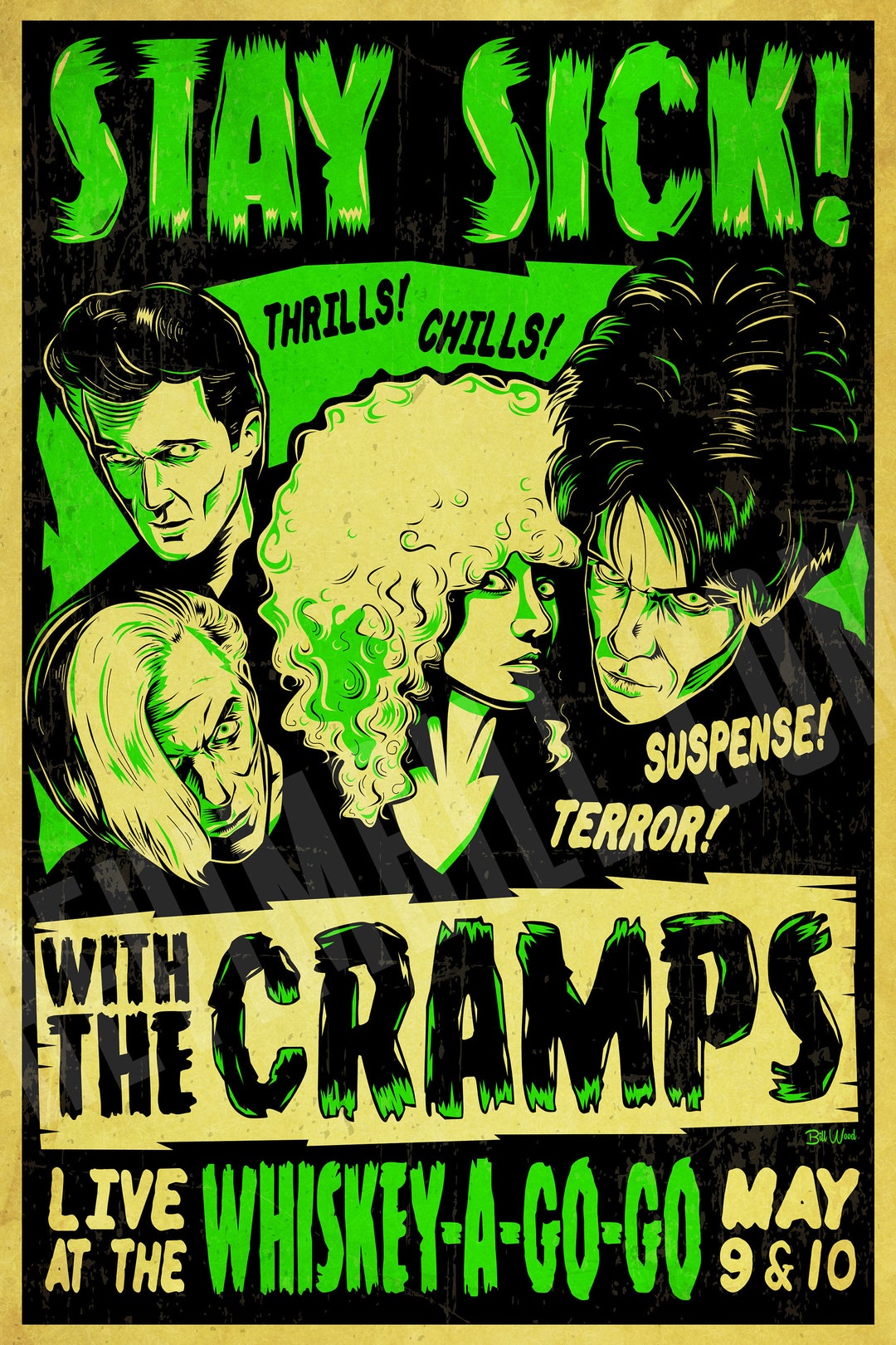 The Cramps stay Sick 13x19 Punk Concert Poster Print - Etsy