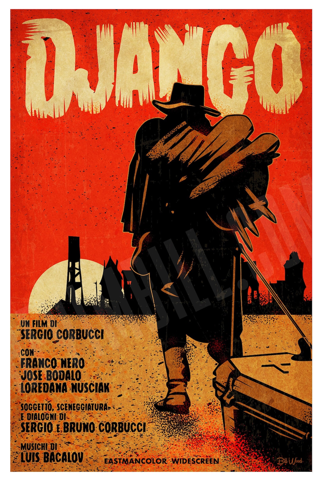 Django (1966) 13x19 Spaghetti Western Poster Print - Etsy