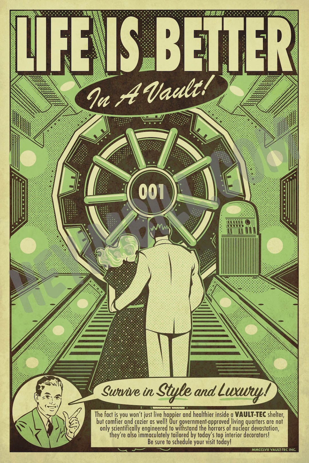 Fallout 3 Vault 13x19 Gaming Poster Print - Etsy