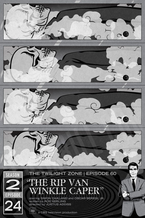 Twilight Zone the Rip Van Winkle Caper 13x19 | Etsy
