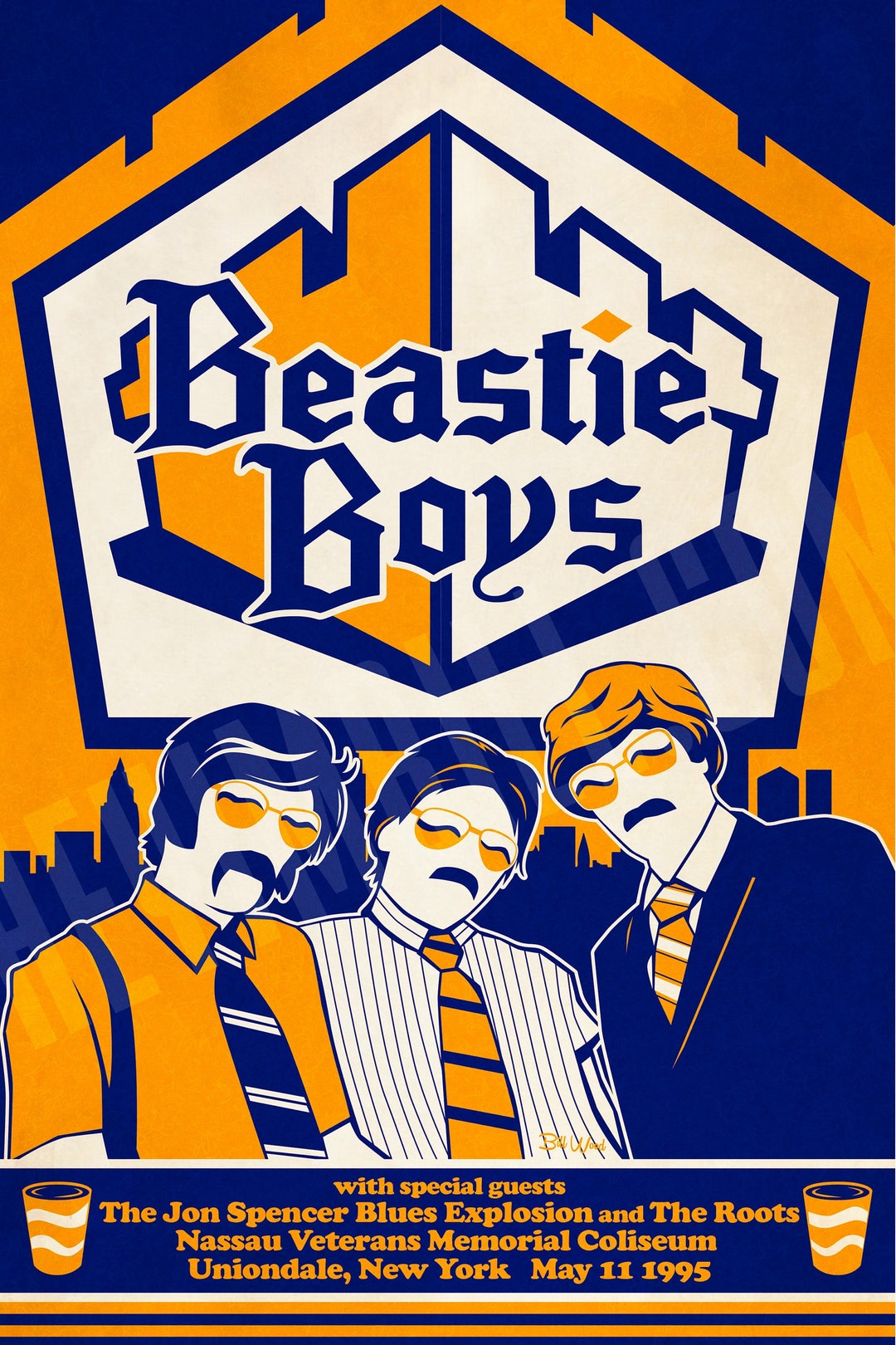 Beastie Boys castle 13x19 Concert Poster Print Rap, Hip-hop, MCA, Mike ...