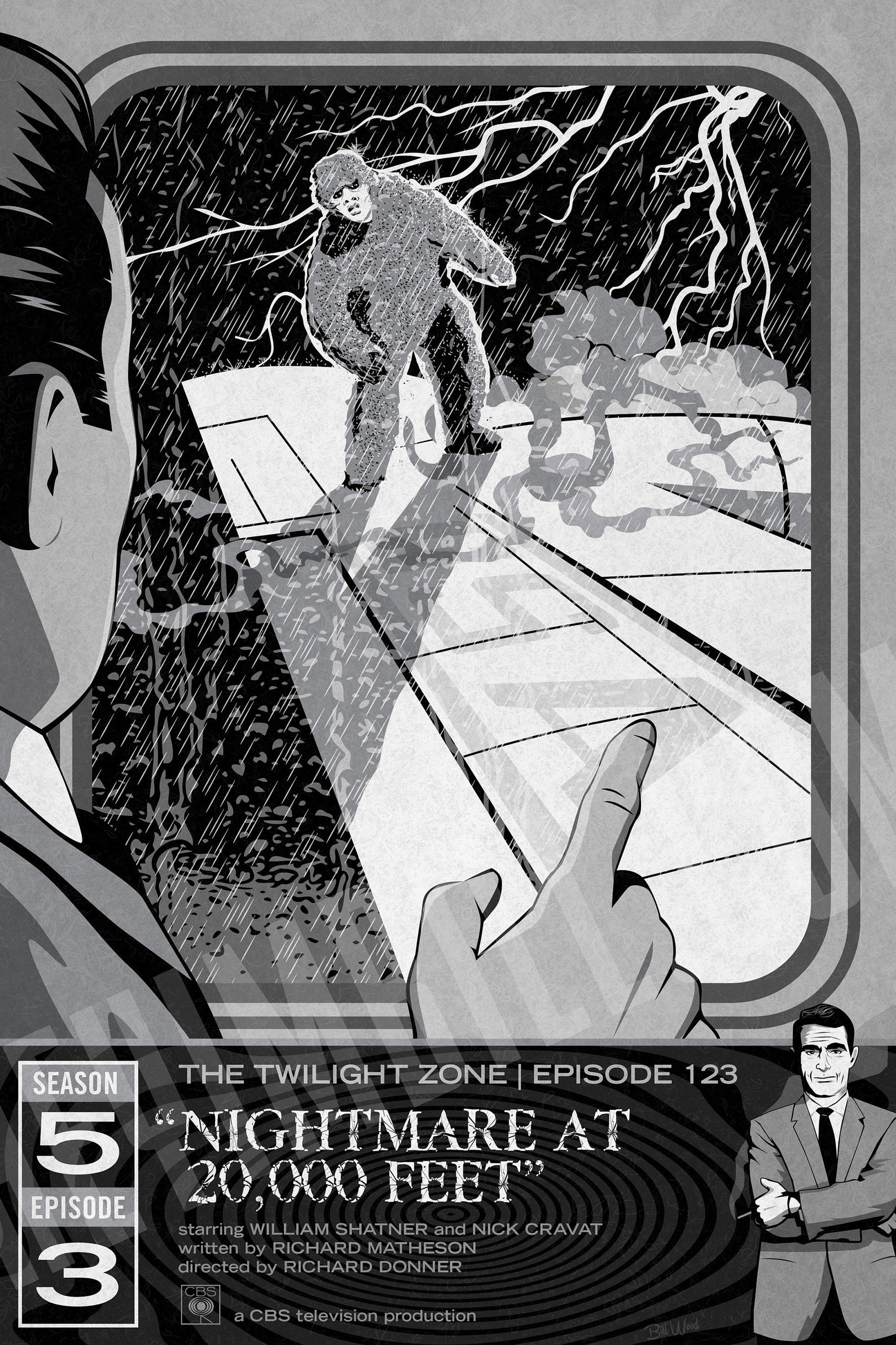 Twilight Zone nightmare at 20000 Feet 13x19 - Etsy