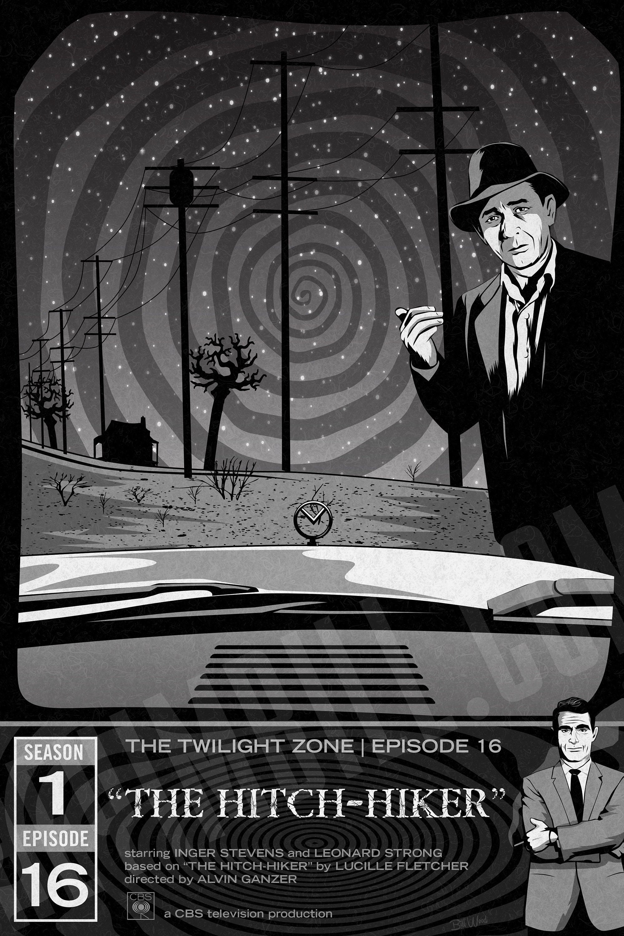 Twilight Zone the Hitch-hiker 13x19 Poster | Etsy