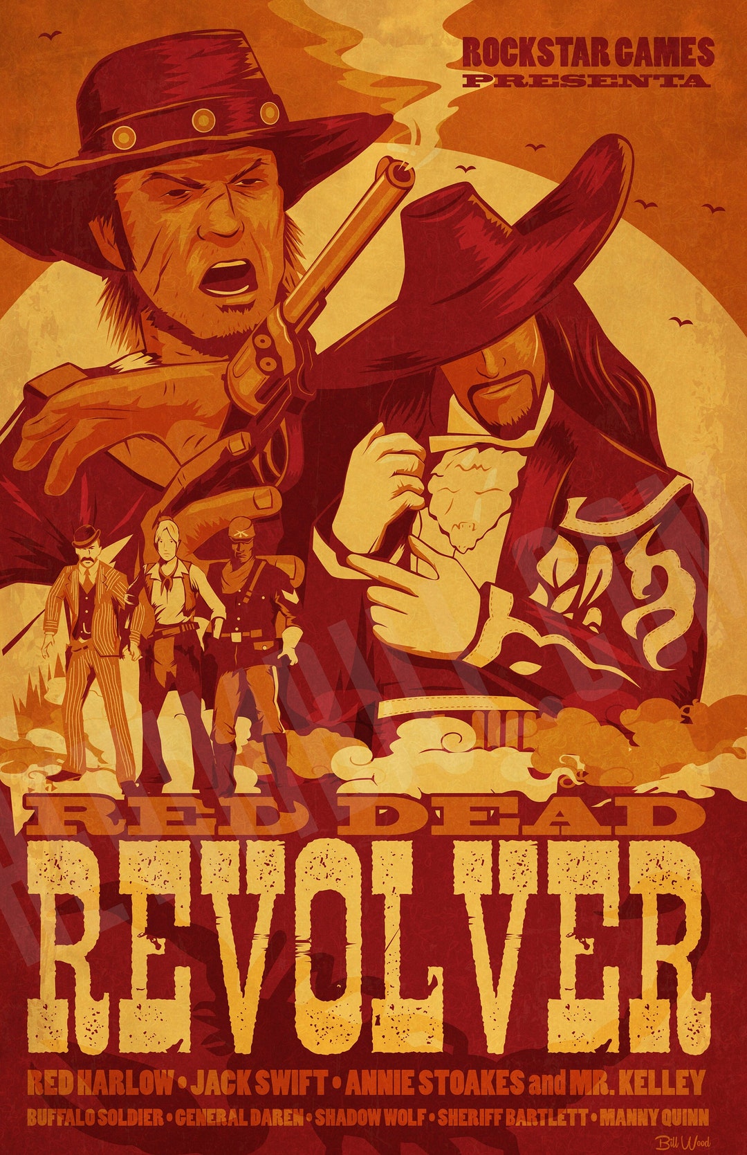 Red Dead Revolver 13x19 Gaming Poster Print - Etsy