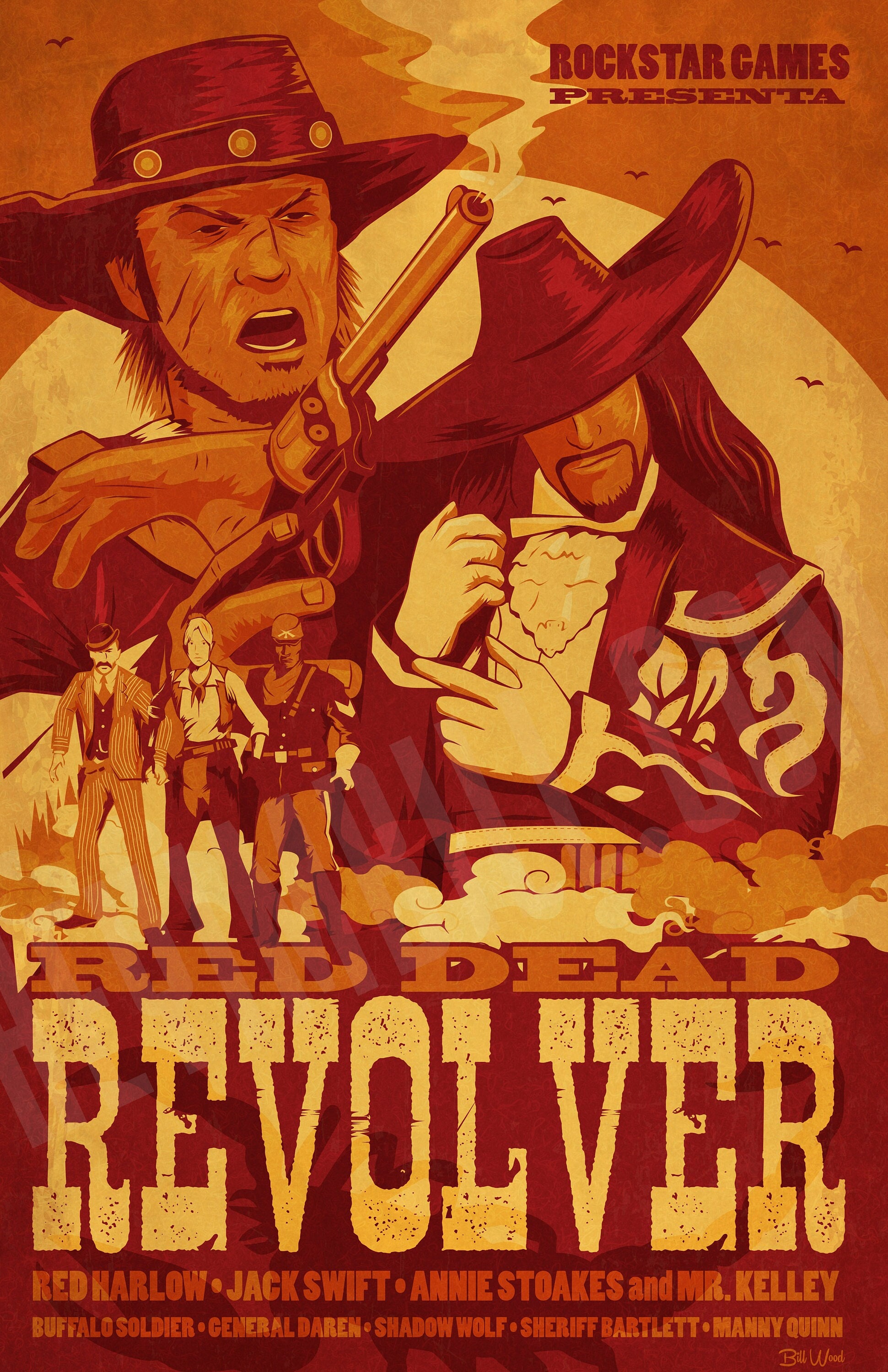 Red Dead Revolver 13x19 Poster Print Etsy